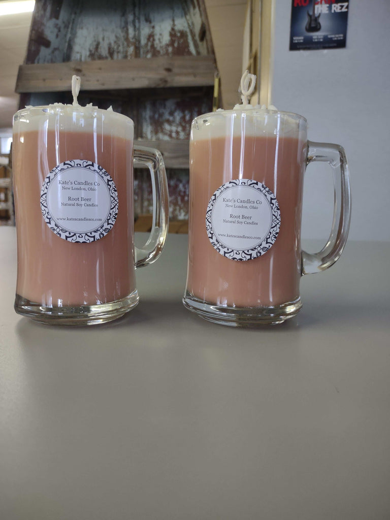 Root Beer Mug Candle | Kate's Candles Co. Soy Candles